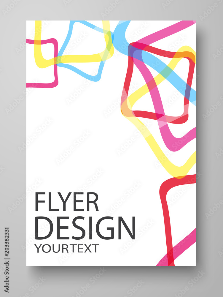 Abstract brochure design. Flyer design business vector template. Can be ...