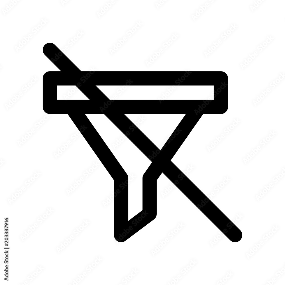 filter off Stock Vector | Adobe Stock