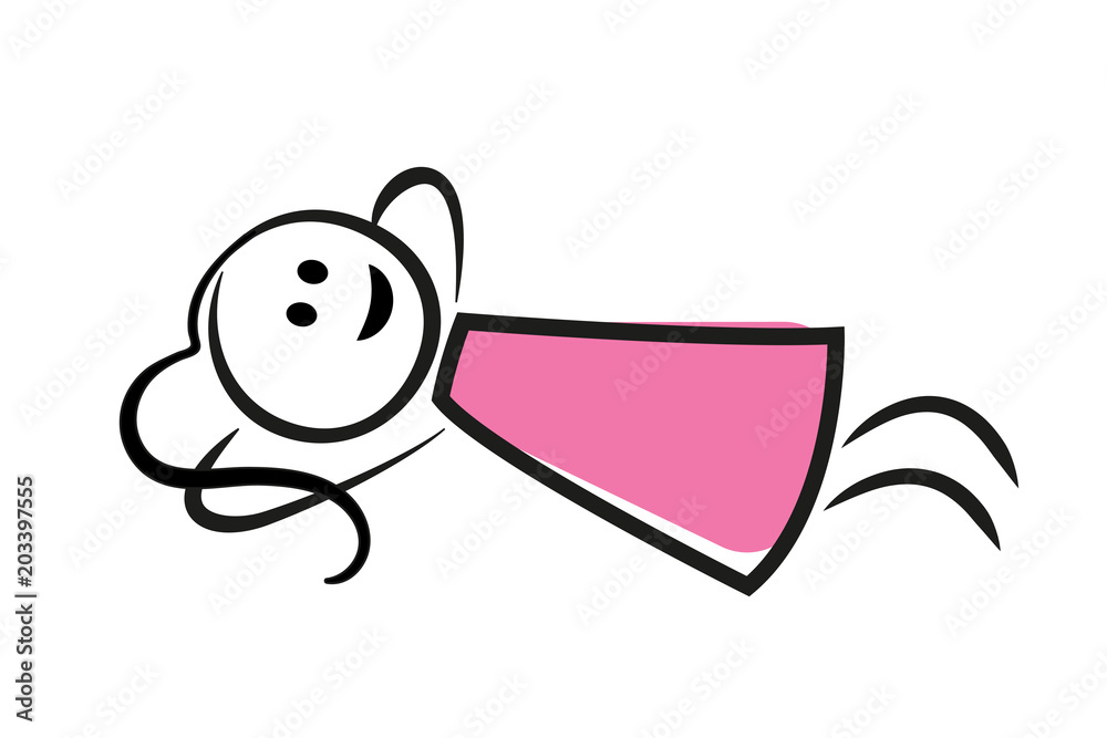 Frau entspannt sich Stock-Vektorgrafik | Adobe Stock