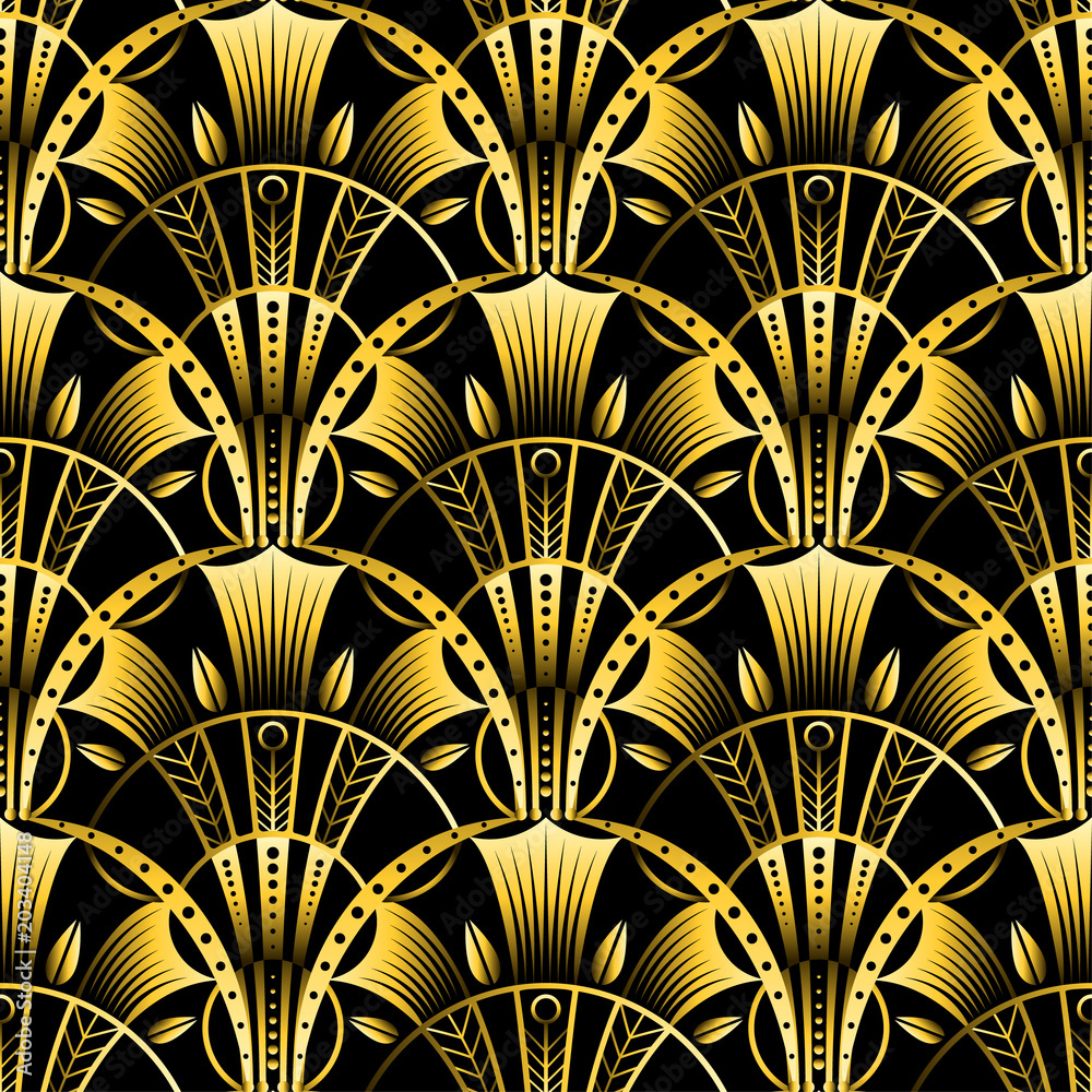 Art Deco Shell Background