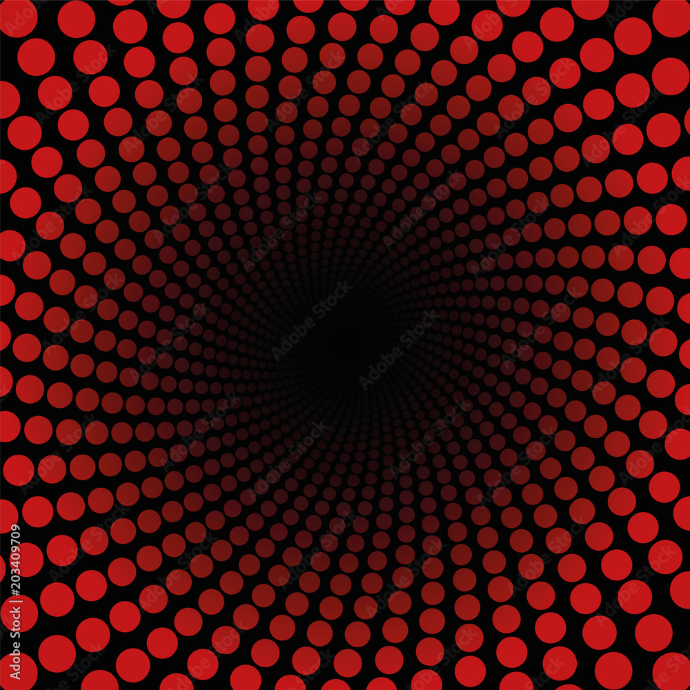 Red Hypnotic Circle