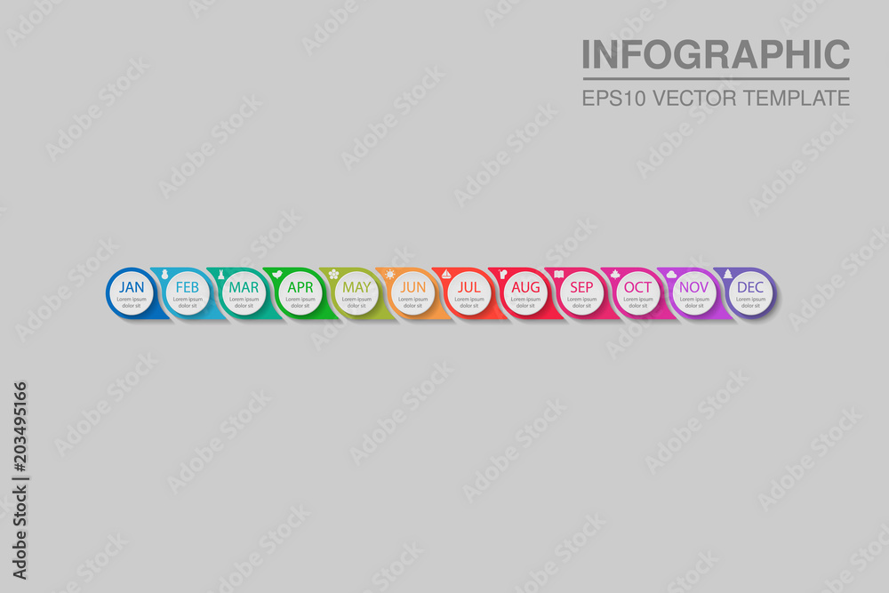 Vector infographic template for diagram, graph, presentation, chart ...