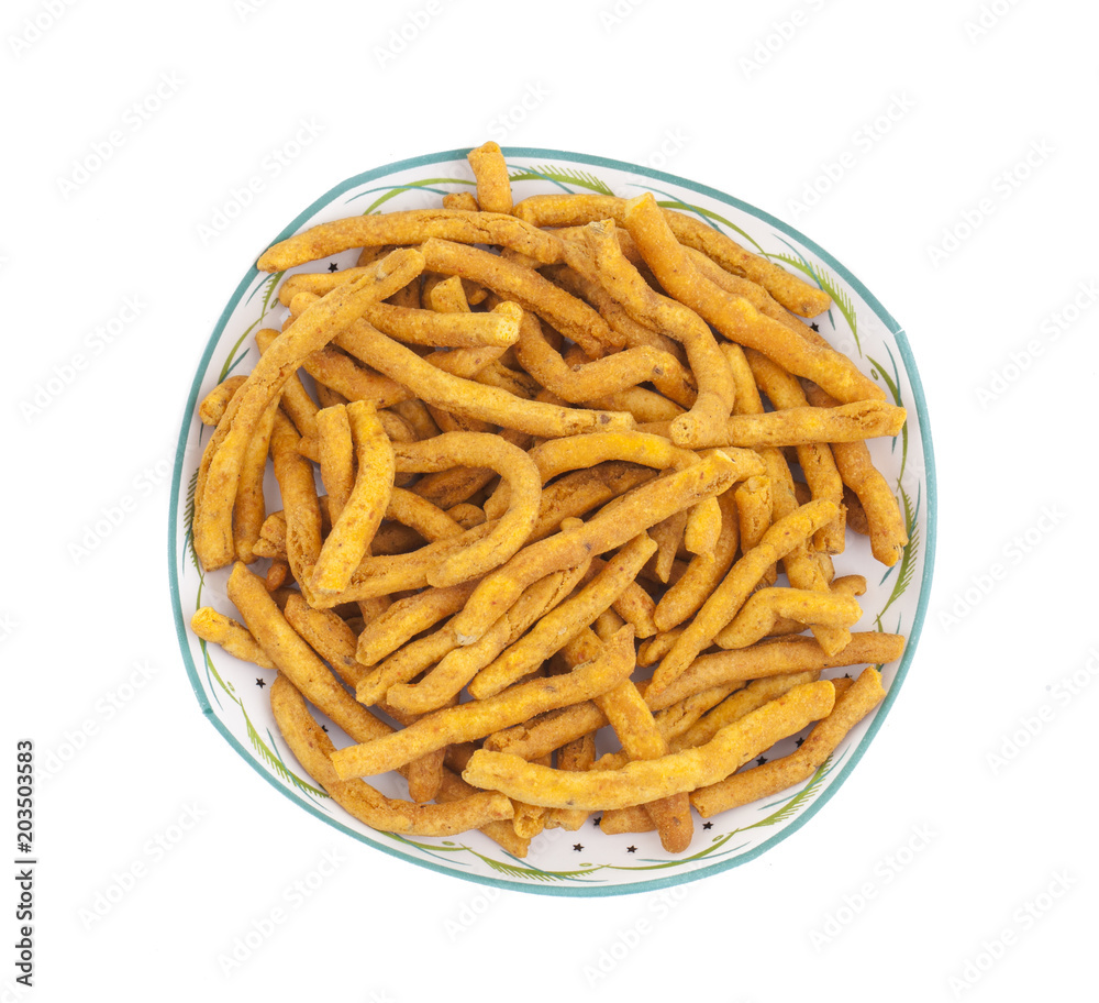 Sev is a popular Indian snack food consisting of small pieces of ...