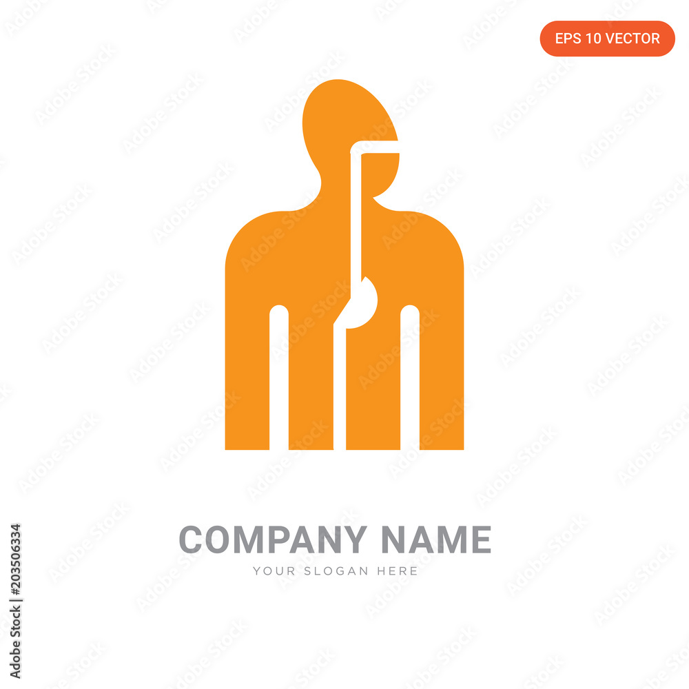 Digestive System company logo design Stock Vector | Adobe Stock
