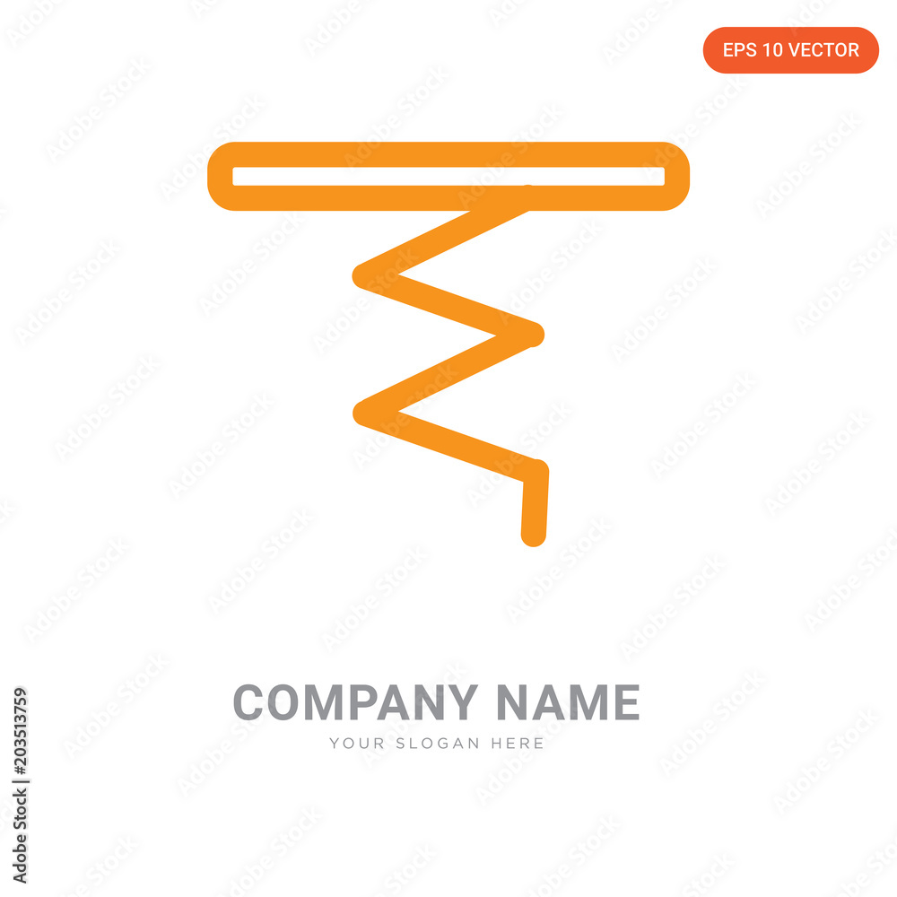 Corkscrew company logo design Stock Vector | Adobe Stock
