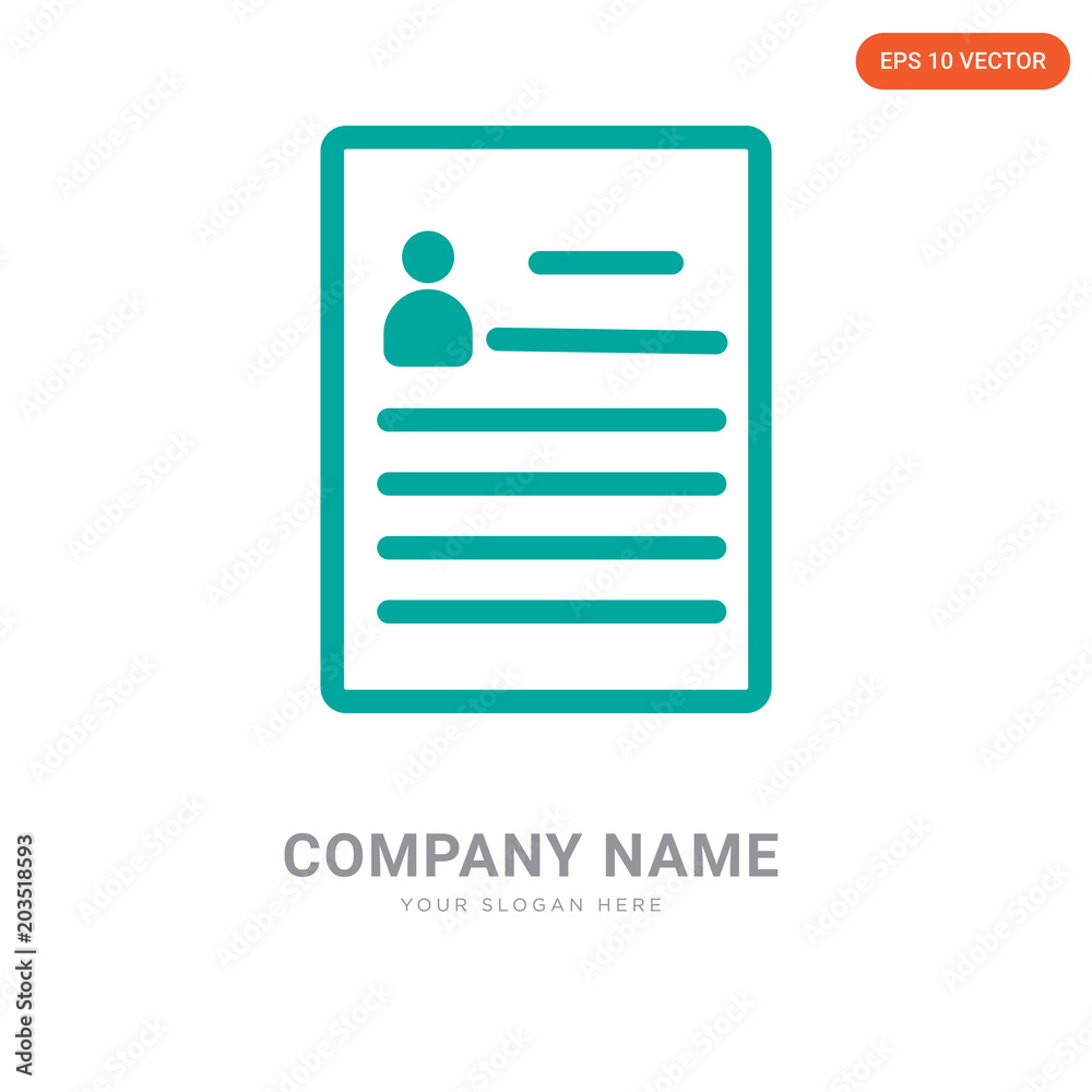 Curriculum company logo design Stock Vector | Adobe Stock