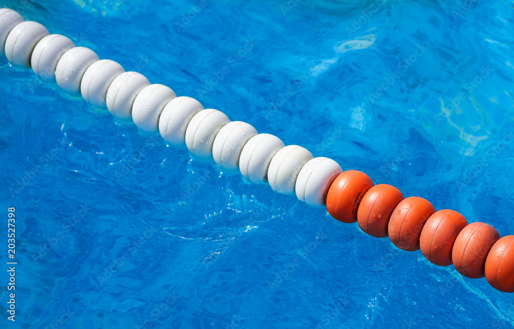 Swimming Lane Markers in Swimming pool Stock Photo | Adobe Stock