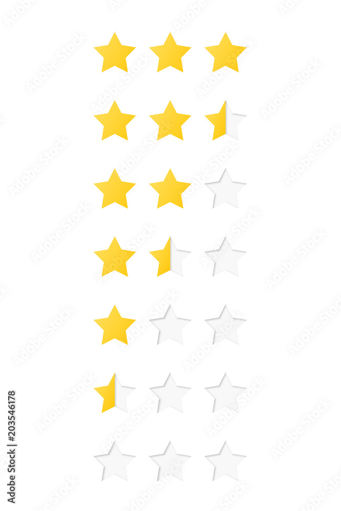 star rating system Stock Vector | Adobe Stock