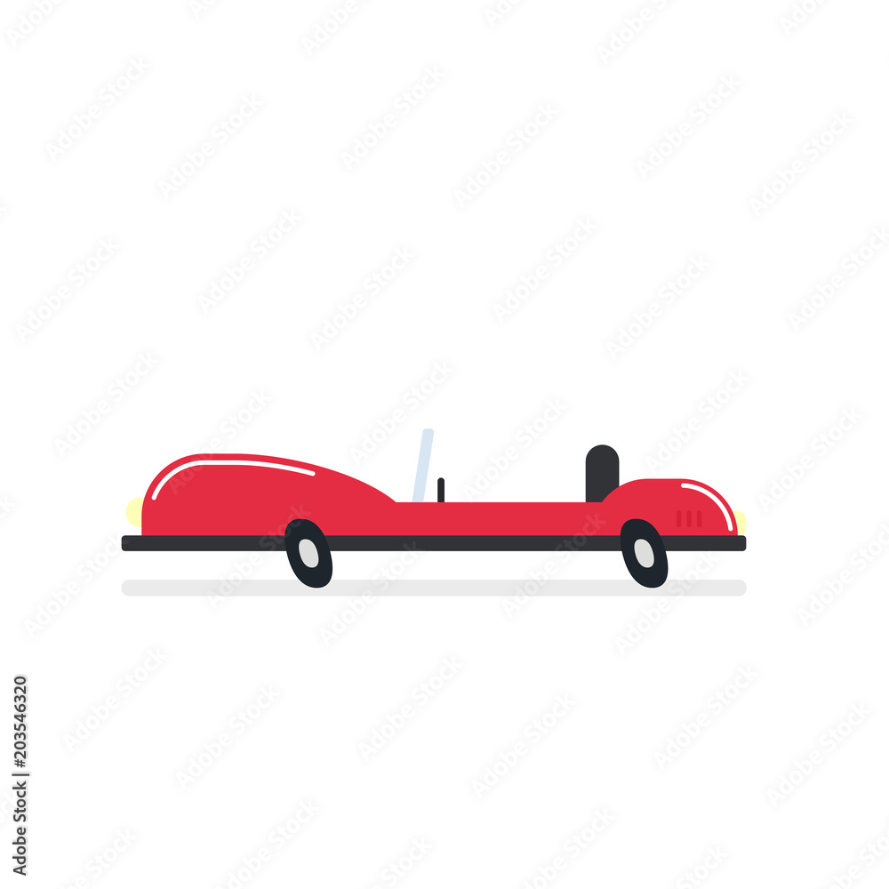 cartoon convertible car Stock Vector | Adobe Stock