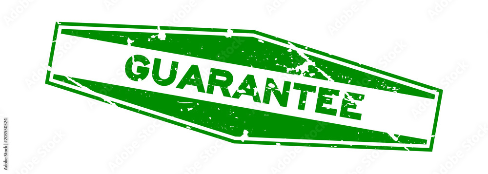 Grunge green guarantee hexagon rubber seal stamp on white background Stock Vector | Adobe Stock