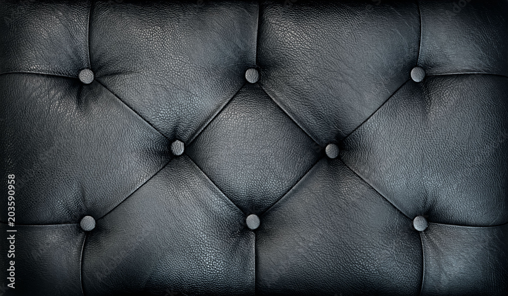 Coach-type screed. Retro dark chesterfield style quilted upholstery ...