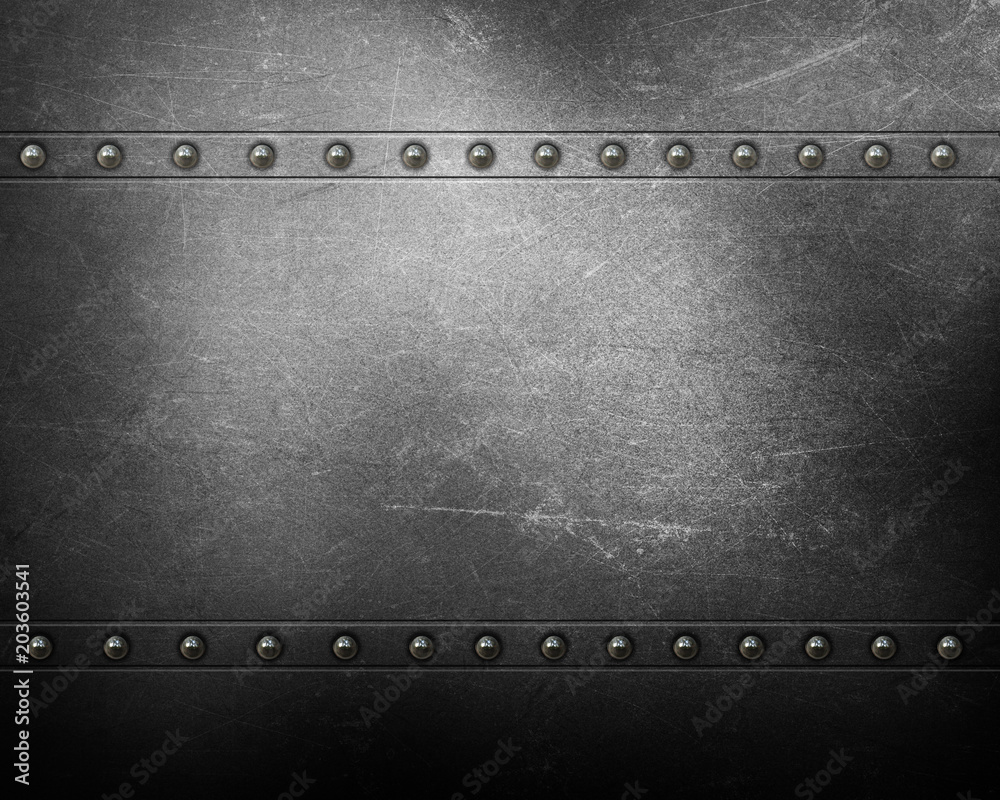 Metal texture background with rivets Stock Illustration | Adobe Stock