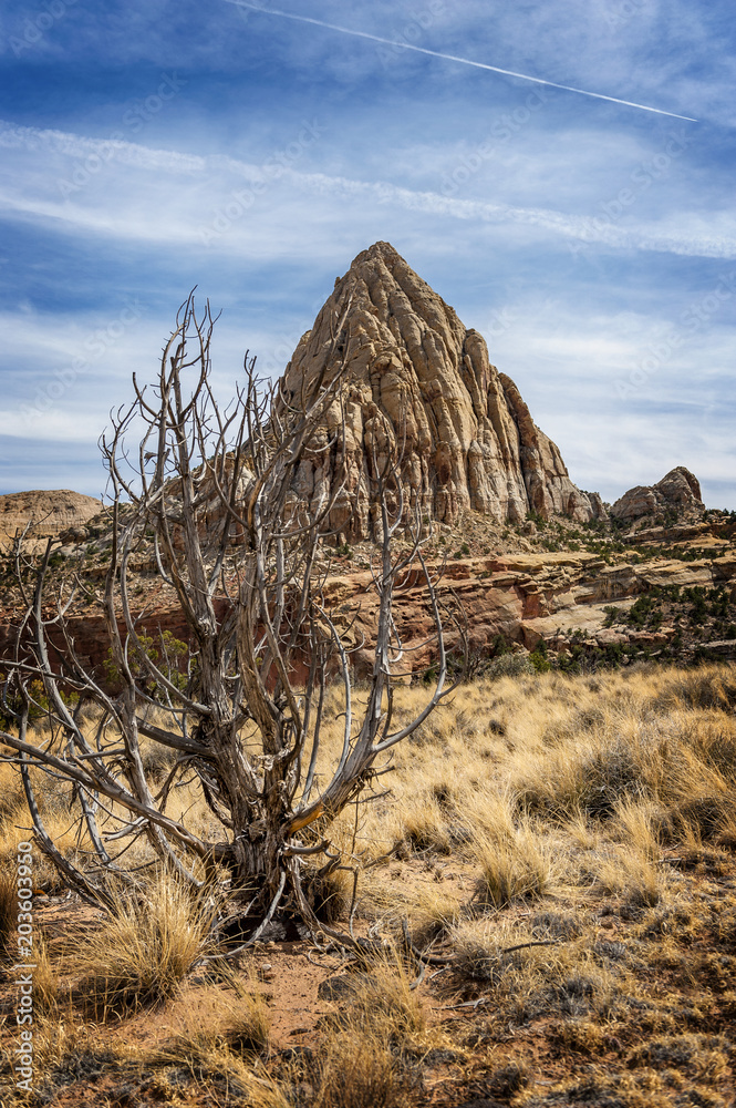 Pectols Pyramid, Capitol Reef National Park. Named for Ephraim Portman ...