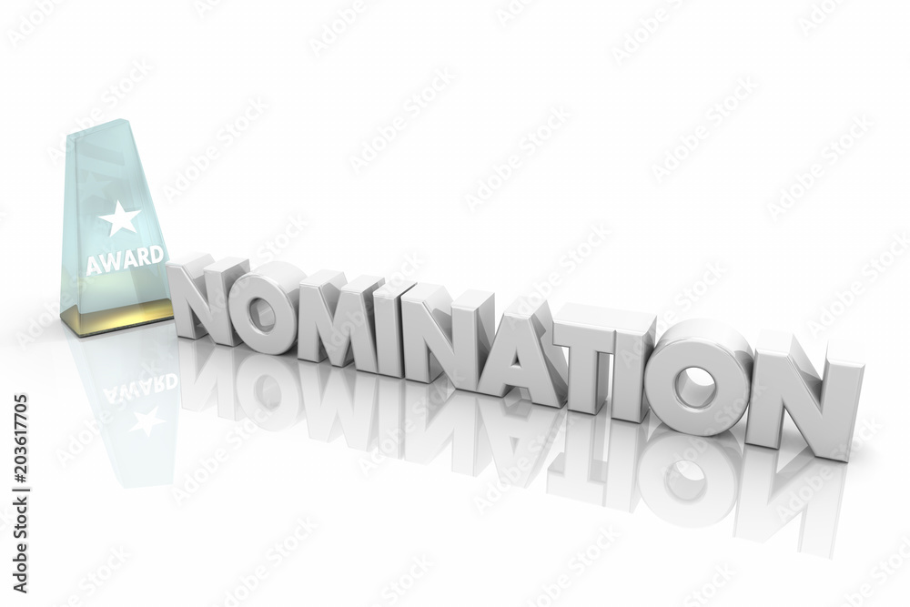 Award Nomination Finalist Winner Choose Best Candidates 3d Illustration ...