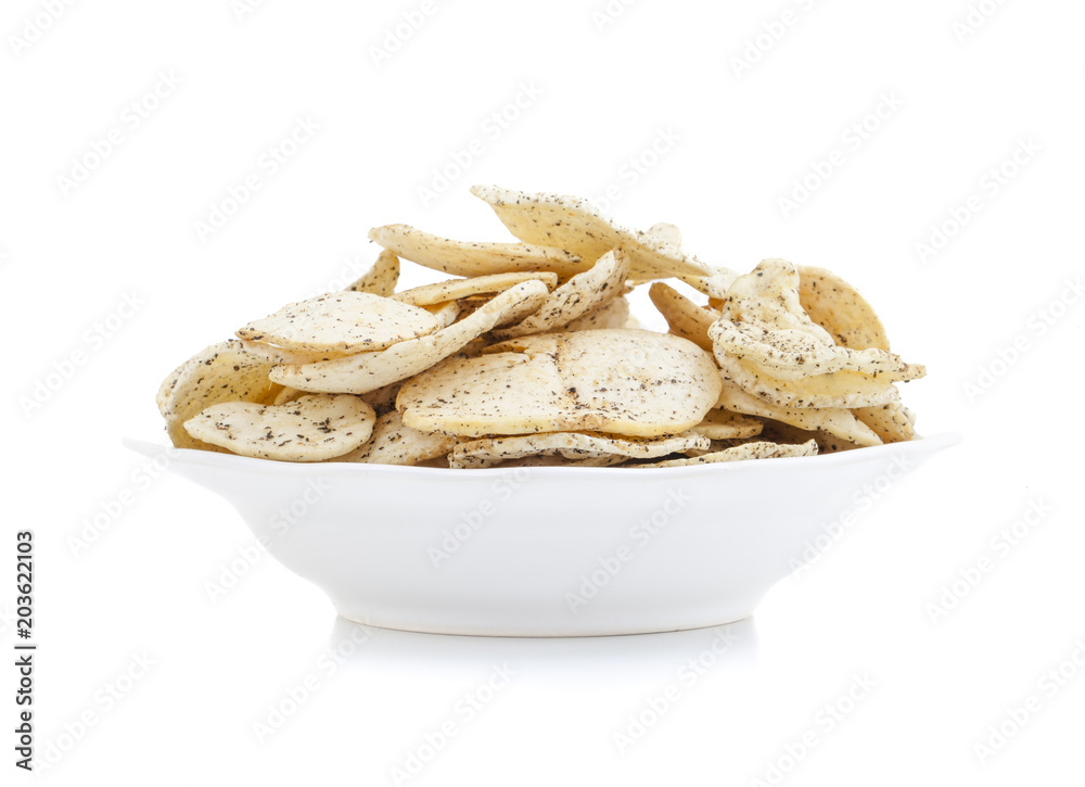 Indian Spicy Potato Chips Also know as Aloo Papri, Aloo Papdi, Alu ...