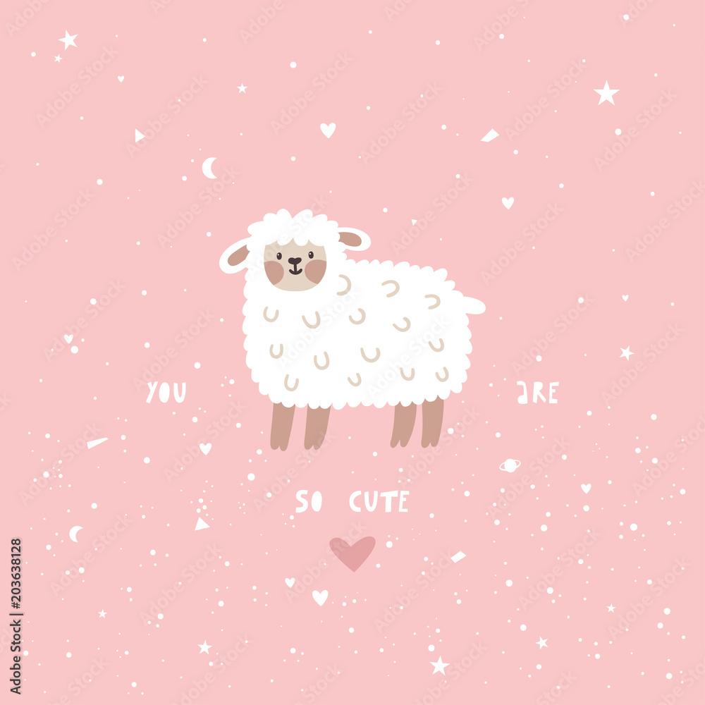 Cute Sheep Wallpaper