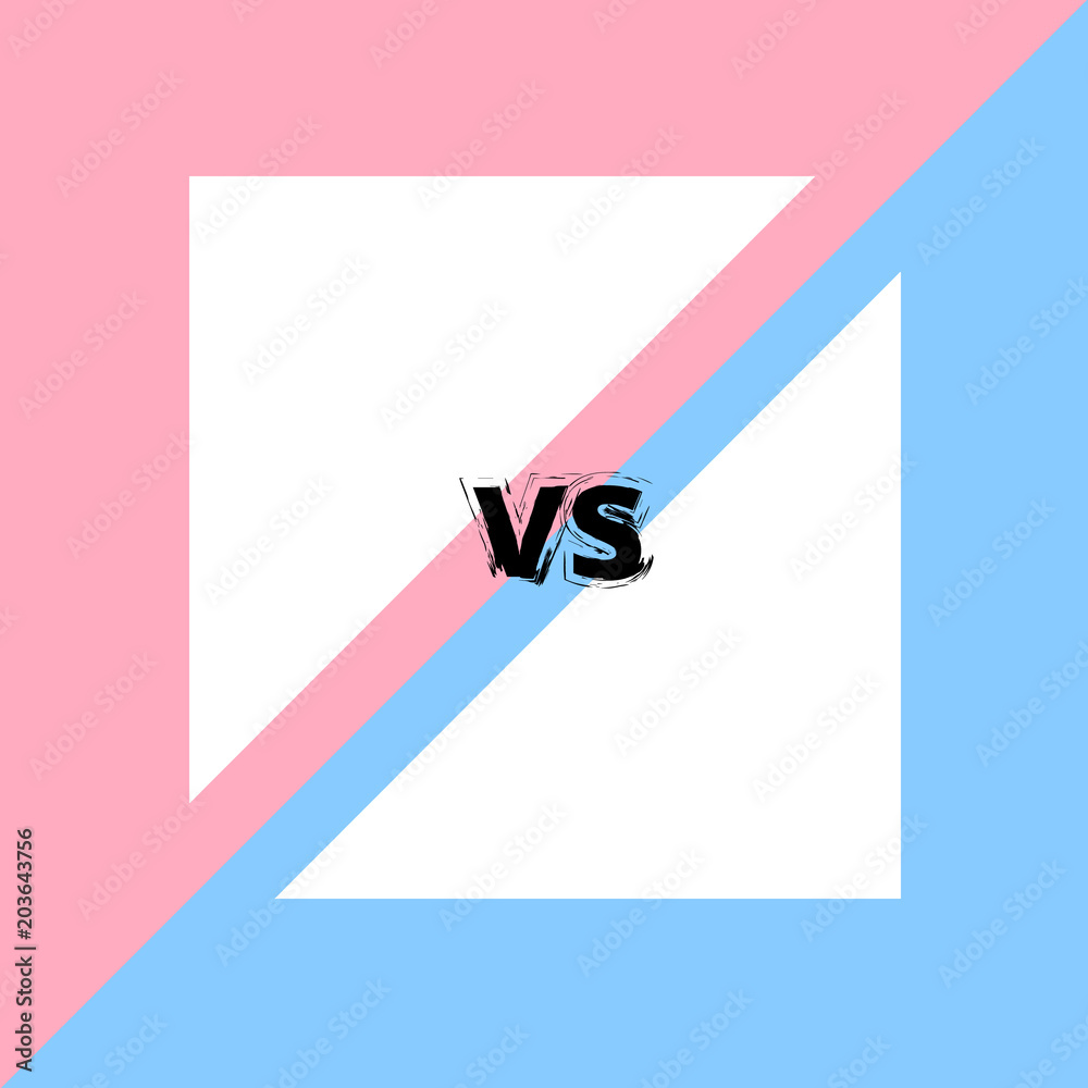 VS screen. Vector illustration. Stock Vector | Adobe Stock