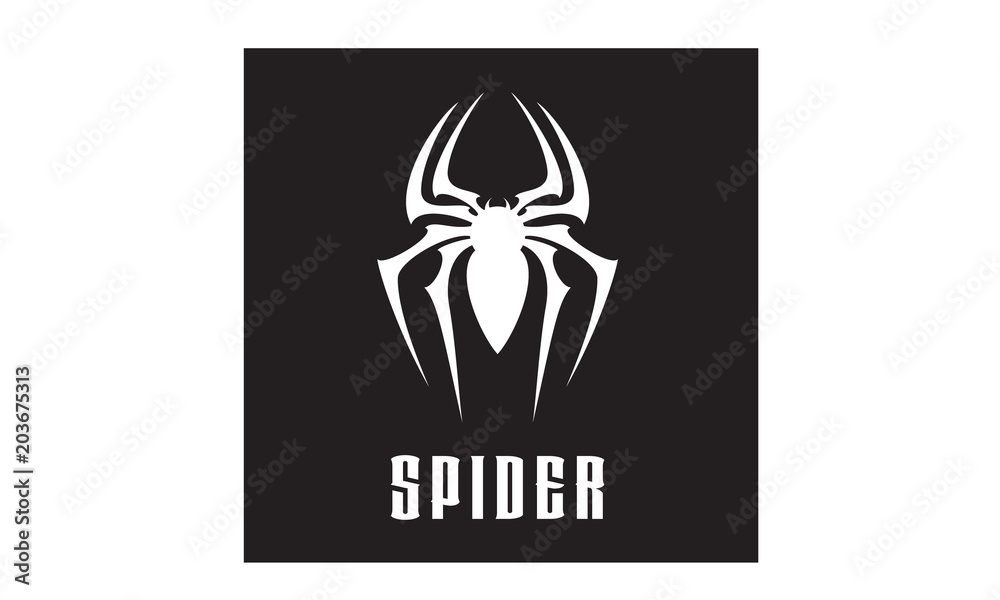 Spider symbol logo design inspiration Stock Vector | Adobe Stock