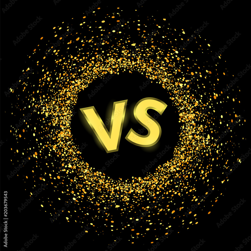 Concept of Confrontation, Together, Standoff, Final Fighting. Versus VS ...