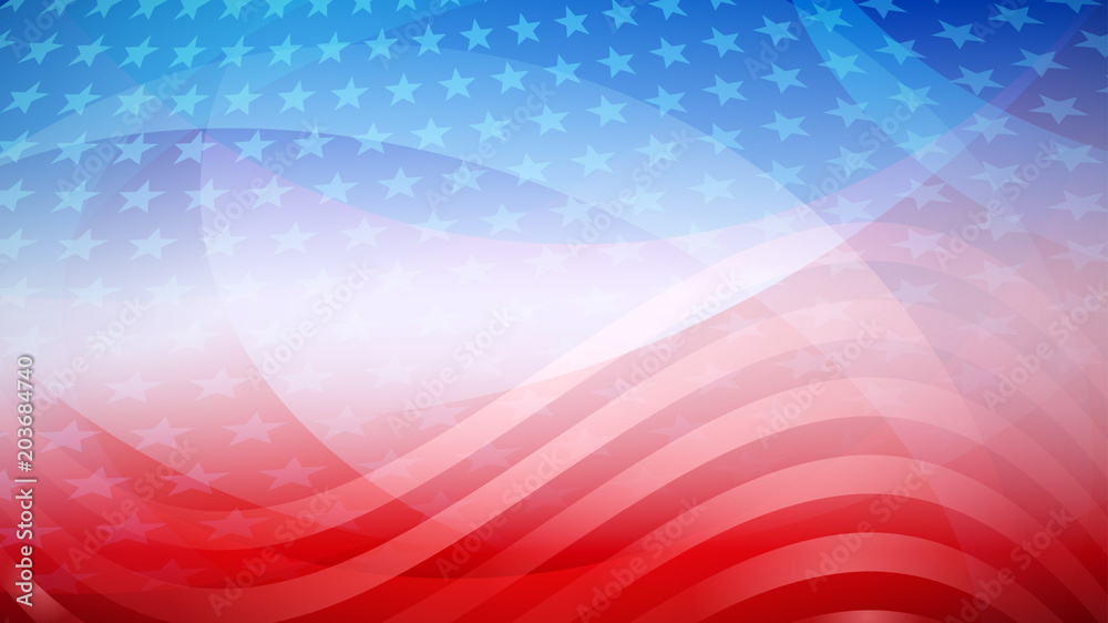 Independence day abstract background with elements of the american flag ...