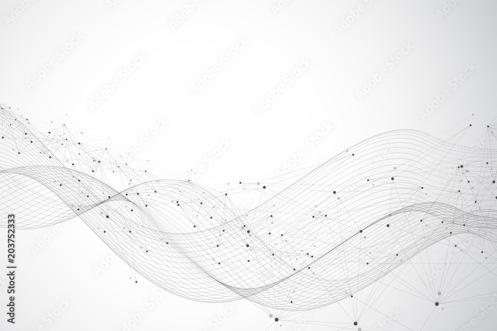 Big data visualization. Graphic abstract background communication ...