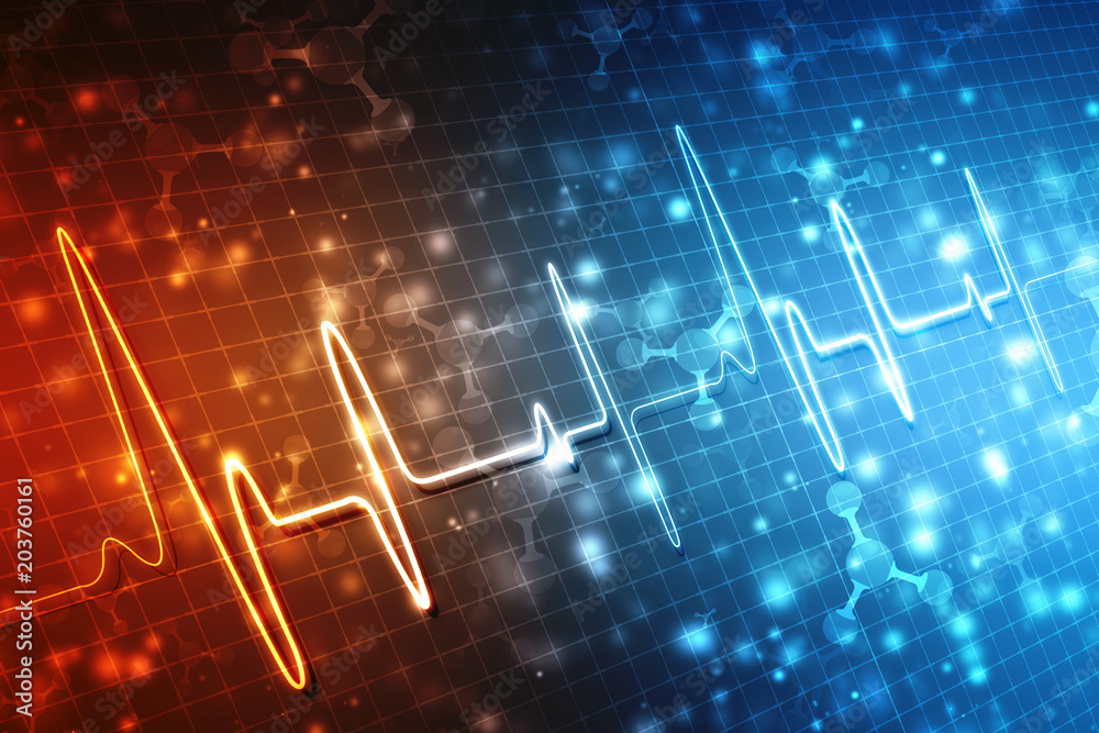 Medical abstract background, ecg background, medical structure ...