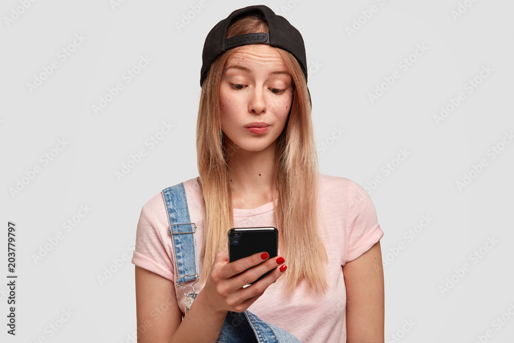 Stylish Girls With Cell Phone