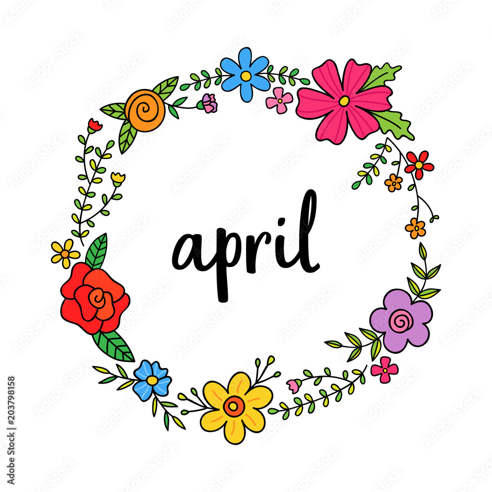 Month Of April Clipart