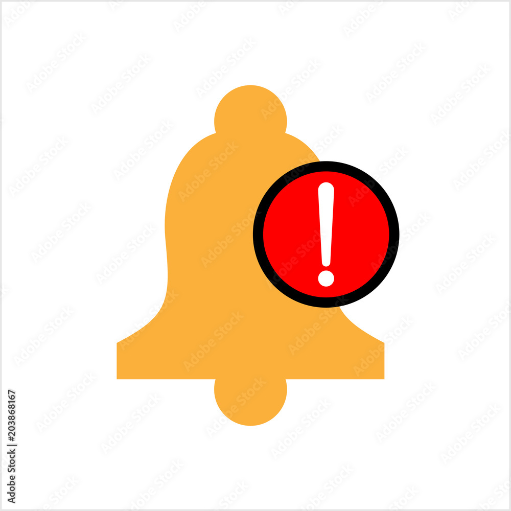Alert Icon, Notification Icon Stock Vector | Adobe Stock