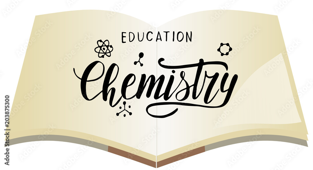 Modern chemistry illustration. Vector creative science background made ...