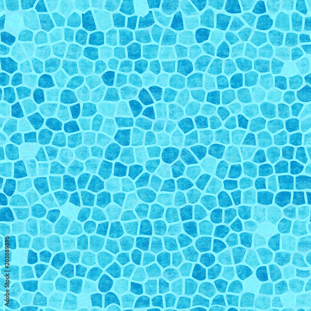 Swimming pool background. Blue mosaic background. Grunge background ...