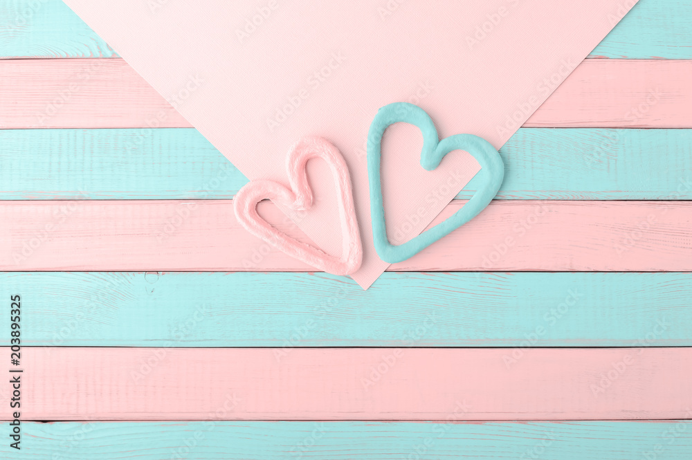 Mint And Pink Background