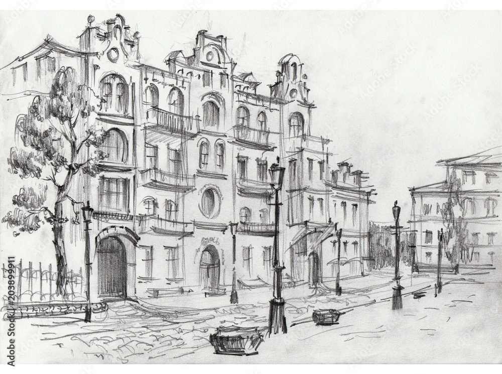 Architectural Structure Sketch