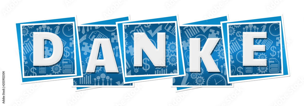 Danke Business Texture Blocks Blue Stock Illustration | Adobe Stock