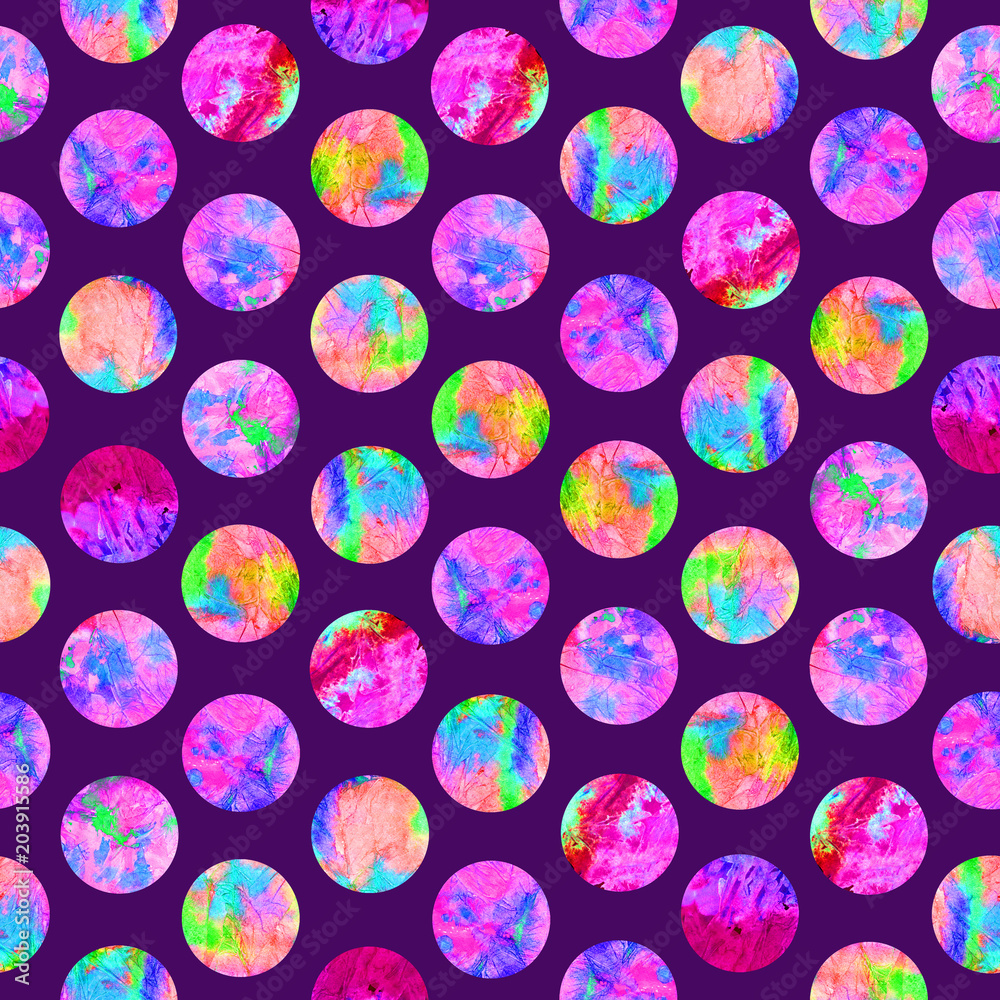 Bright Polka Dot Background