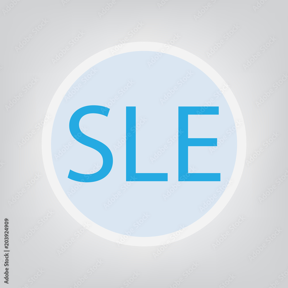 SLE (Systemic Lupus Erythematosus) concept- vector illustration Stock ...