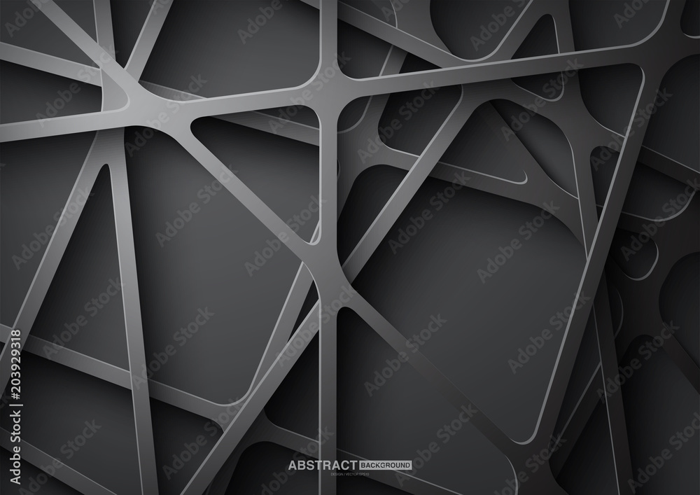 Black abstract background with dark concept.Vector Illustration. Stock ...