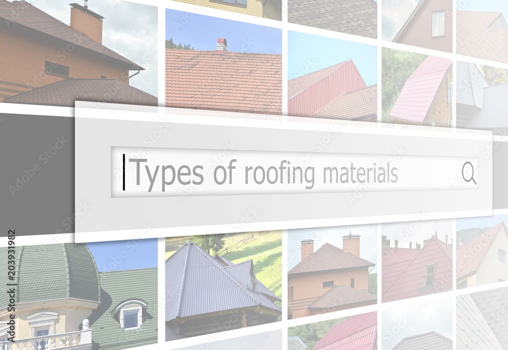 Visualization of the search bar on the background of a collage of many ...