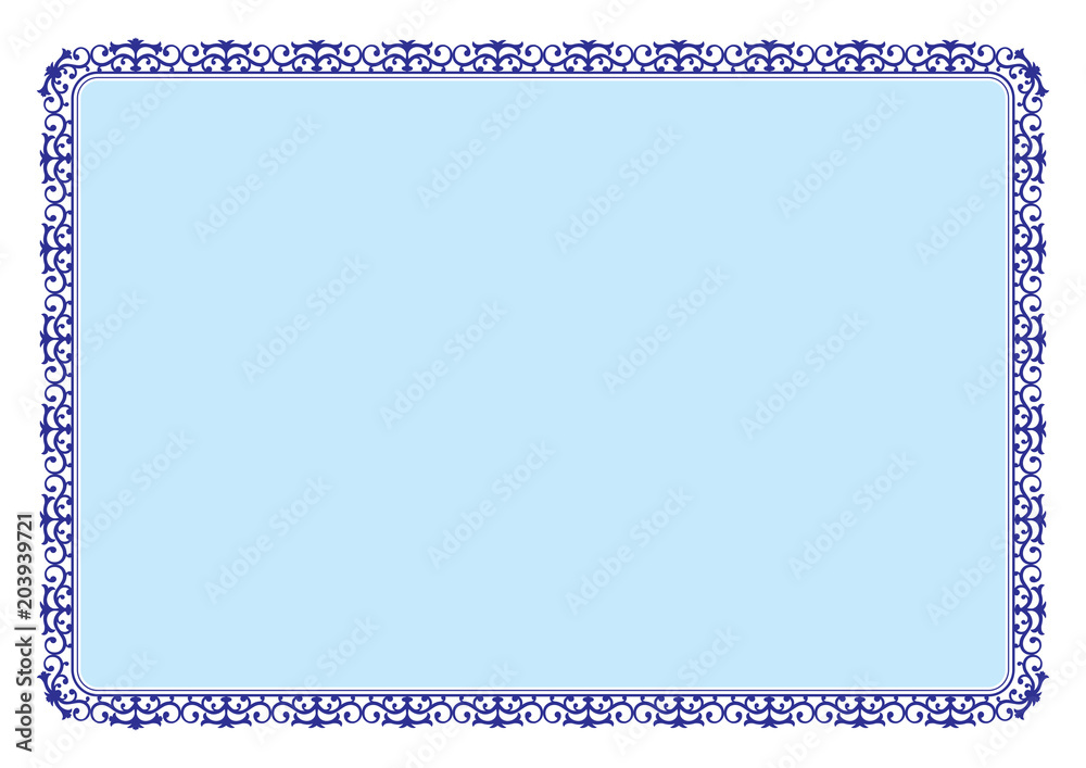 Light Blue Page Borders