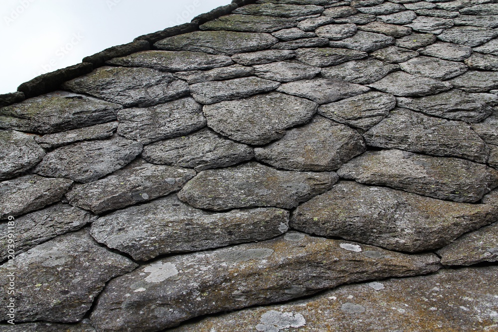 toit de lauze, Auvergne Stock Photo | Adobe Stock