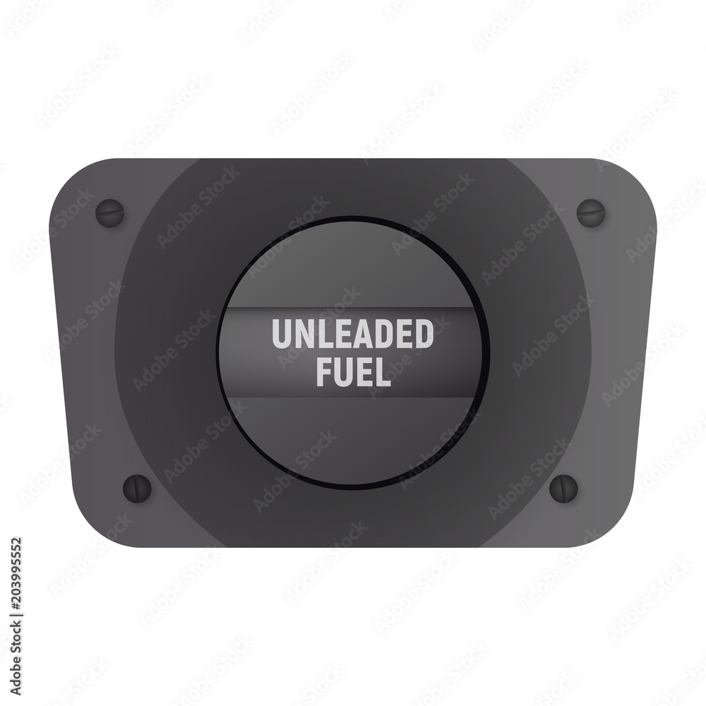 Filler flap. Vector illustration. Unleaded fuel Car equipment Stock ...