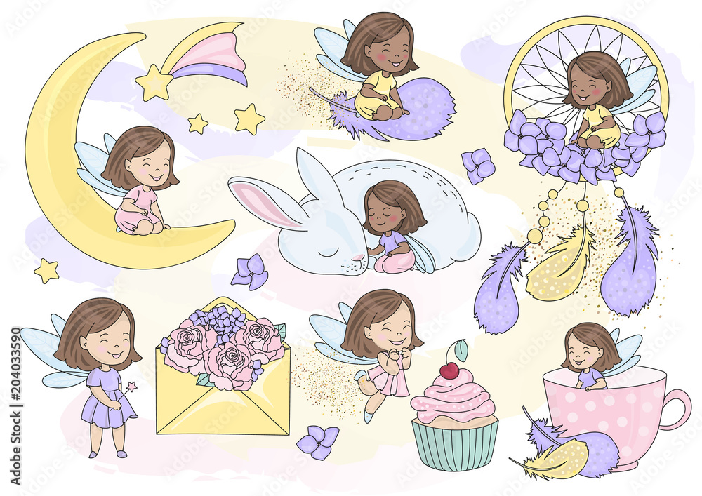 Color Clipart Fairy Tale Books