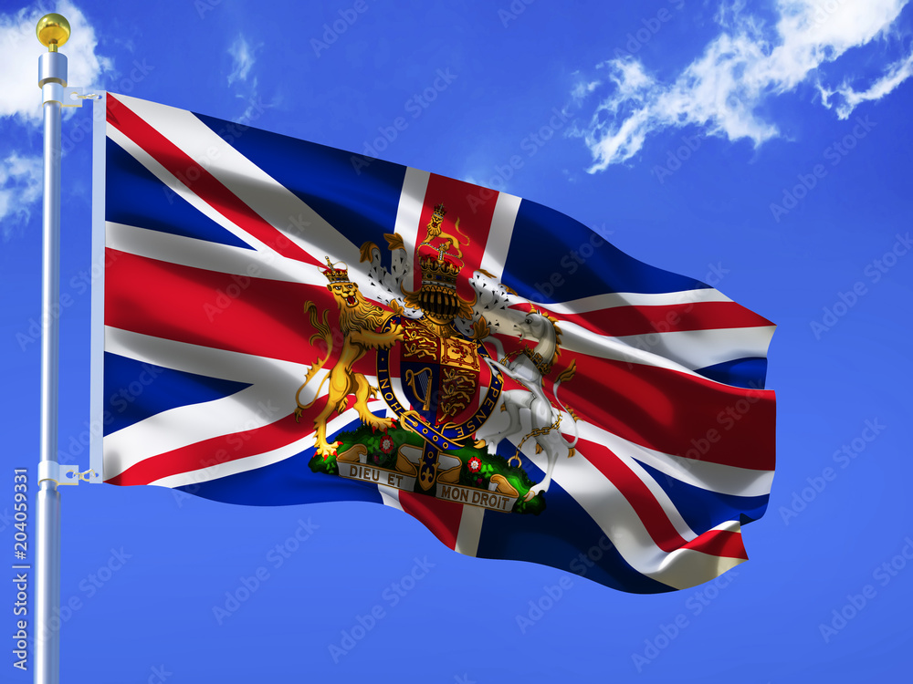 UK flag United Kingdom of Great Britain and Northern Ireland Silk ...