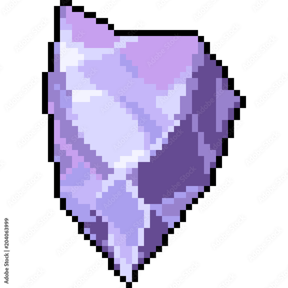 vector pixel art gemstone Stock Vector | Adobe Stock