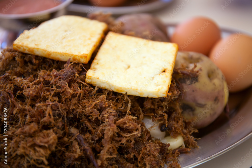 Charque or jerky is a salted meat that is dehydrated with exposure to ...