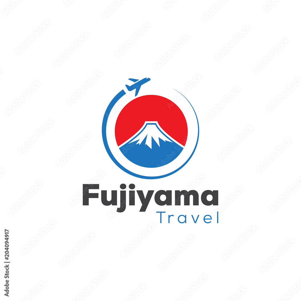 Japan travel and tour logo icon template Stock Vector | Adobe Stock