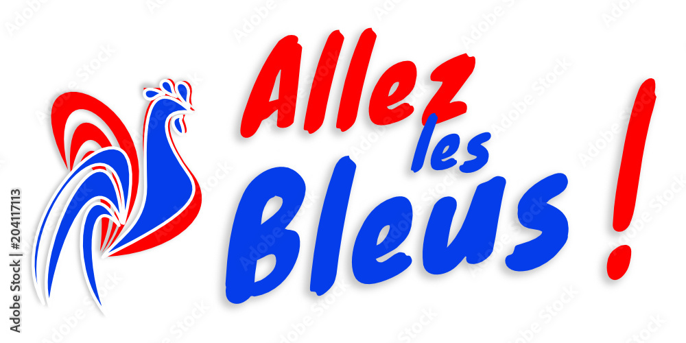 allez les bleus ! Stock Vector | Adobe Stock