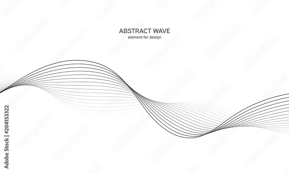 Abstract wave element for design. Digital frequency track equalizer ...