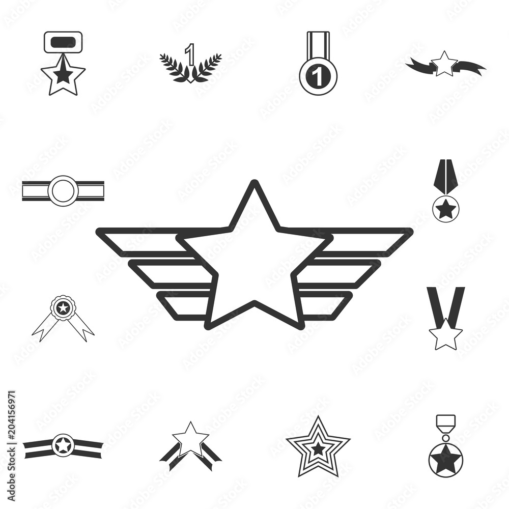 Star icon. Simple element illustration. Star symbol design from Awards ...