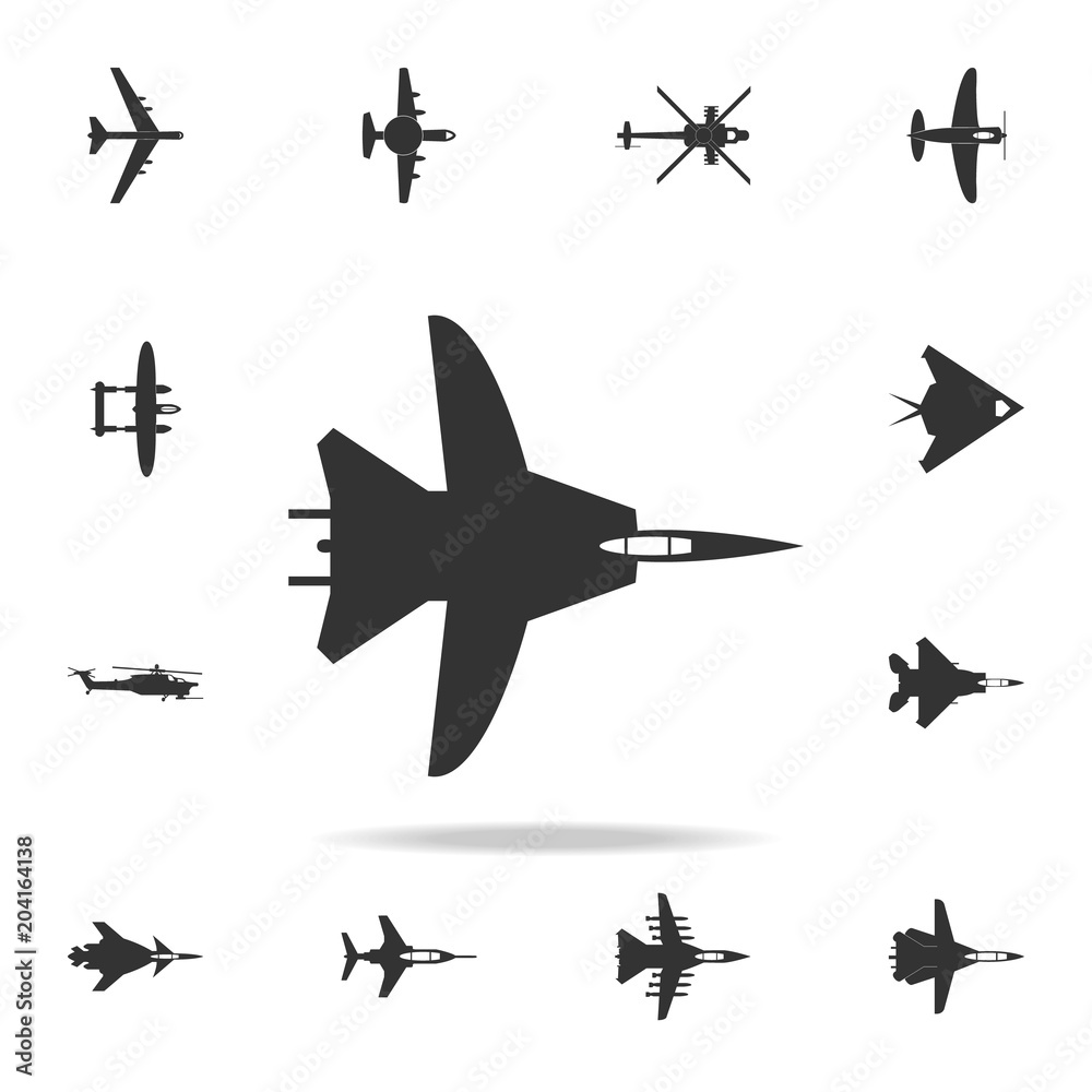 war plane icon. Detailed set of army plane icons. Premium graphic ...